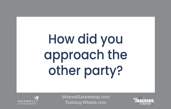 Maxwell Leadership Conflict Resolution Wheelies | Training Wheels Gear